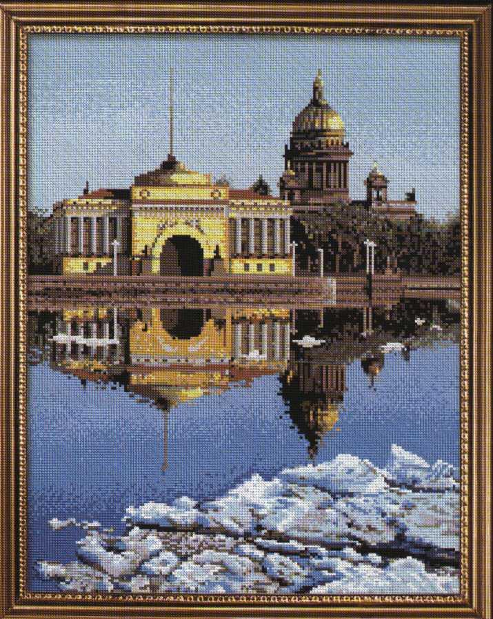 Вышивка Санкт Петербург крестом, схема в PDF №5705